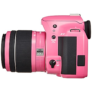Pentax K-50 16MP Digital SLR Camera Kit with DA L 18-55mm WR f3.5-5.6 and 50-200mm WR Lenses (Pink) - International Version