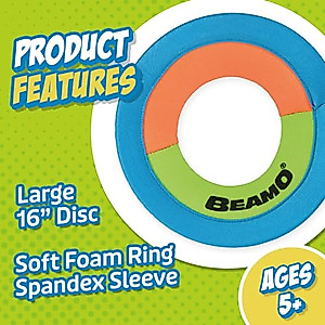Toysmith: 16" Beamo, Easy to Throw and Catch, Outdoor Play, For Ages 5 and up