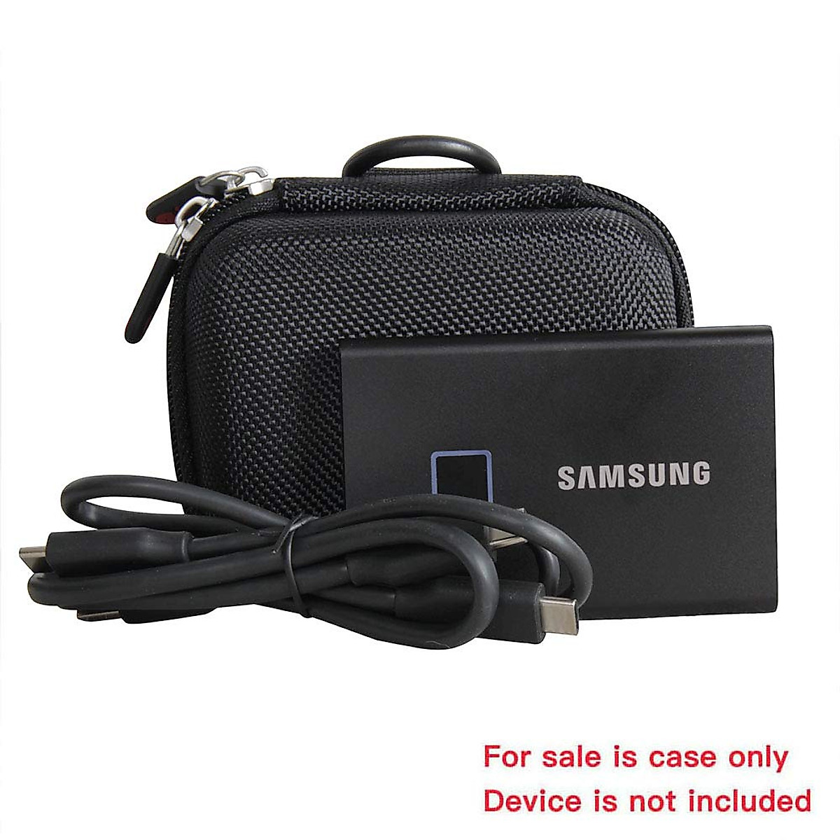 Hermitshell Travel Case for Samsung T7 Touch Portable SSD (Black)