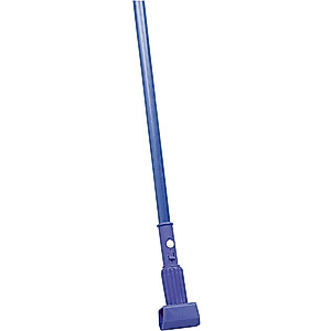Carlisle FoodService Products 36947500 Fiberglass Jaw Style Mop Handle, 1" Diameter x 60" Length, Blue