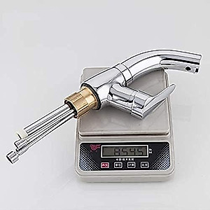 TECKI Kitchen Taps Kitchen Tap Faucet Brass Pull Out Sink Faucet Bathroom Sink Taps 2 Ways Water Outlet for Washing Cold Hot Water Bath Mixer