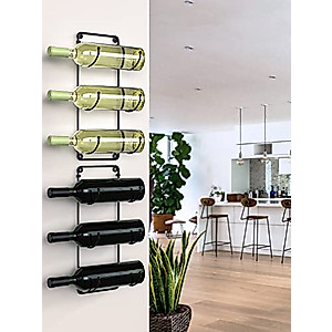 Elbourn Towel Rack, Set of 2 Towels Holder Wall Mounted Washcloths Shelf Metal Storage Organizer for Bathroom - Black