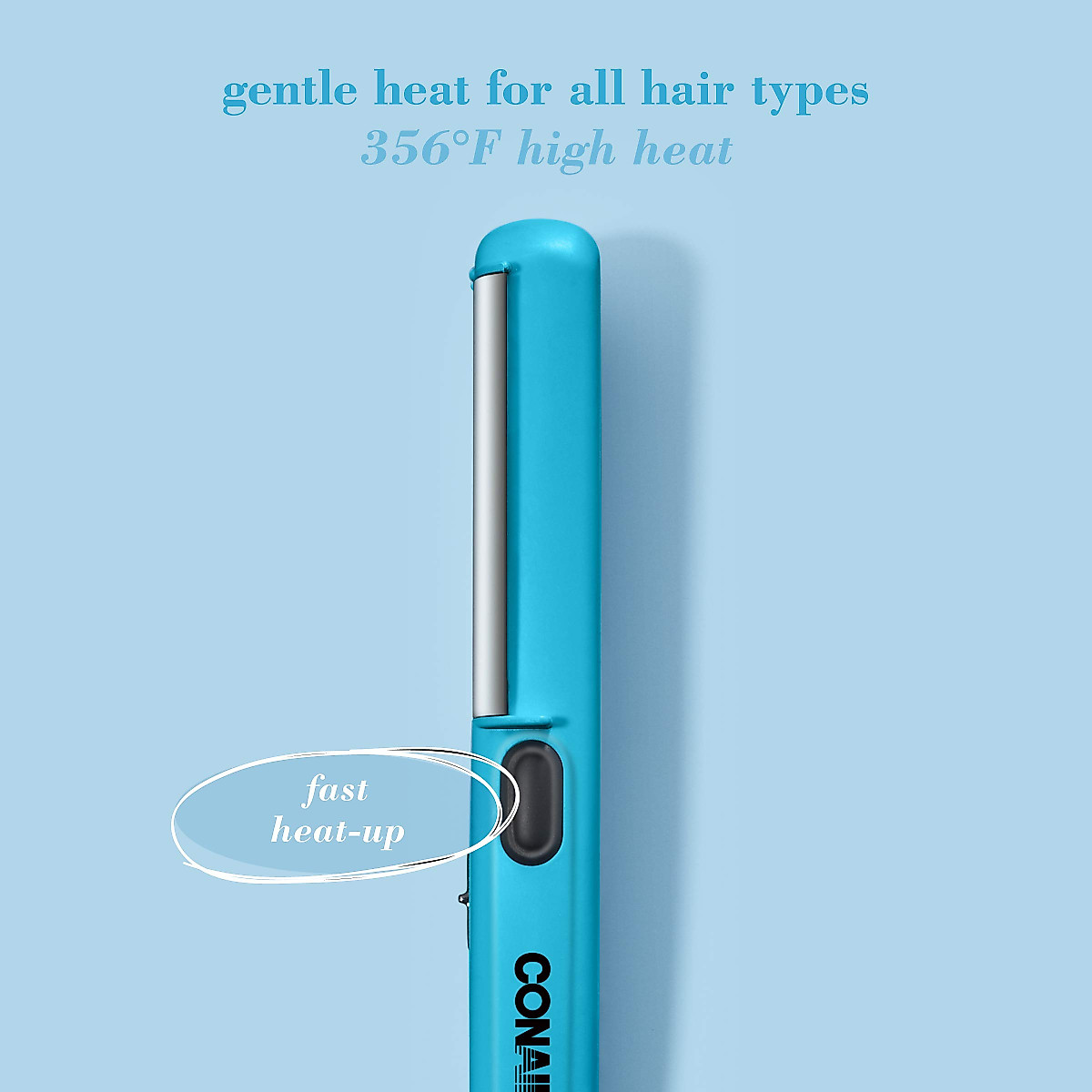 Conair Mini Dual Deluxe Styler; Add Curls and Waves - or - Straighten; Perfect for On-The-Go Styling