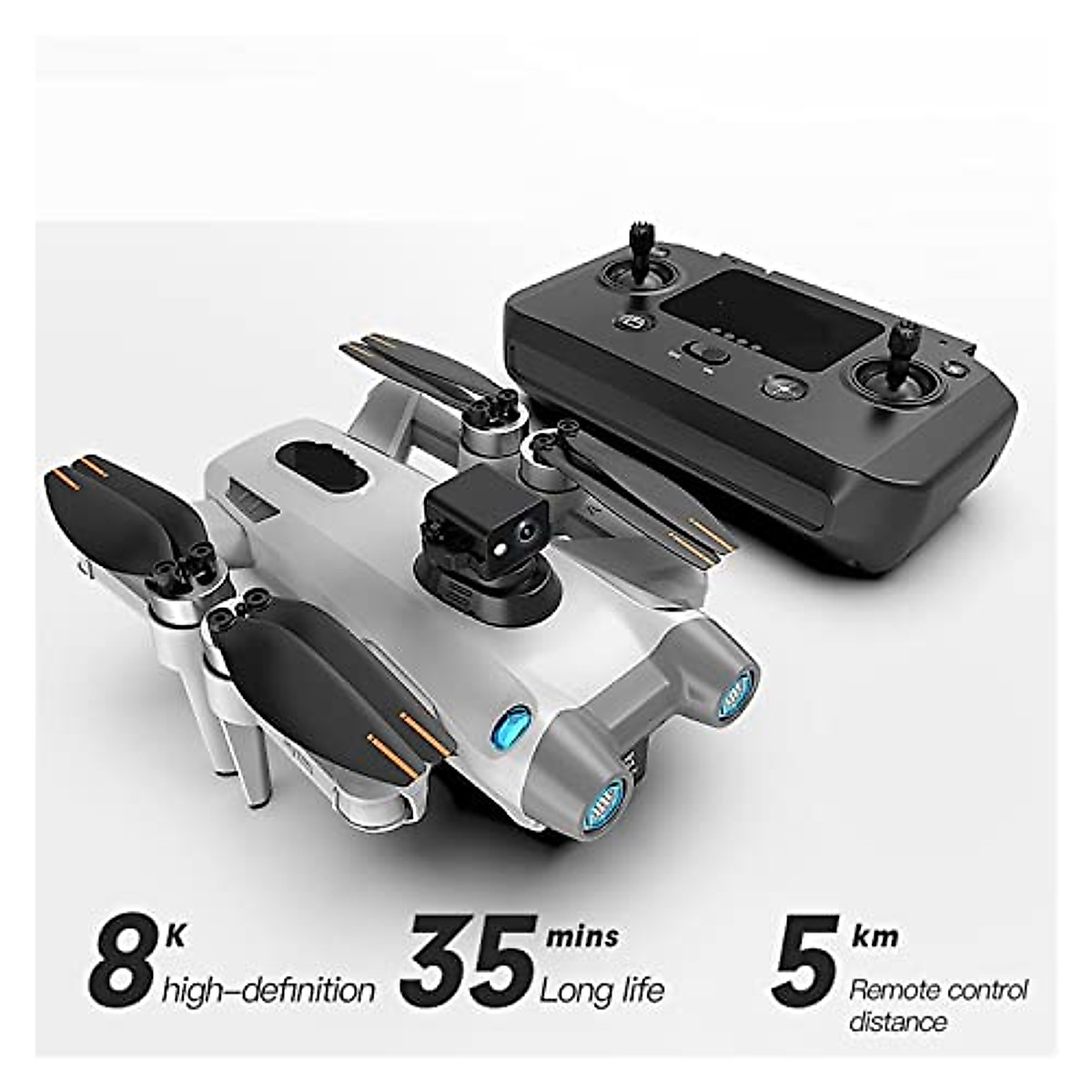 OZLIKA AE6 Drone 4K 8K HD Camera GPS 5G FPV Visual Obstacle Avoidance Professional Brushless Motor Quadcopter RC Dron Toys (Color : 8k 1b Avoidance B)