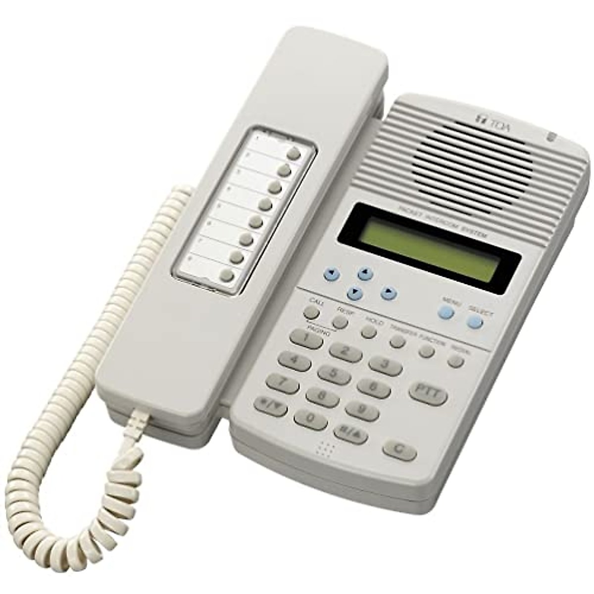 TOA N-8010MS Y Standard Master Station, Two-Wire Connection to N-8000EX or N-8010EX IP Network Intercom Exchange, Handset or Hands-Free Duplex Communication