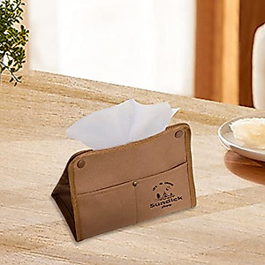 BAWHO Exquisite Tissue Storage Bag Paper Holder Bag Tissue Box Toilet Paper Storage Holder/Brown