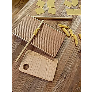 Pasta board set, 6 piece, macaroni, trofie, gnocchi, garganelli