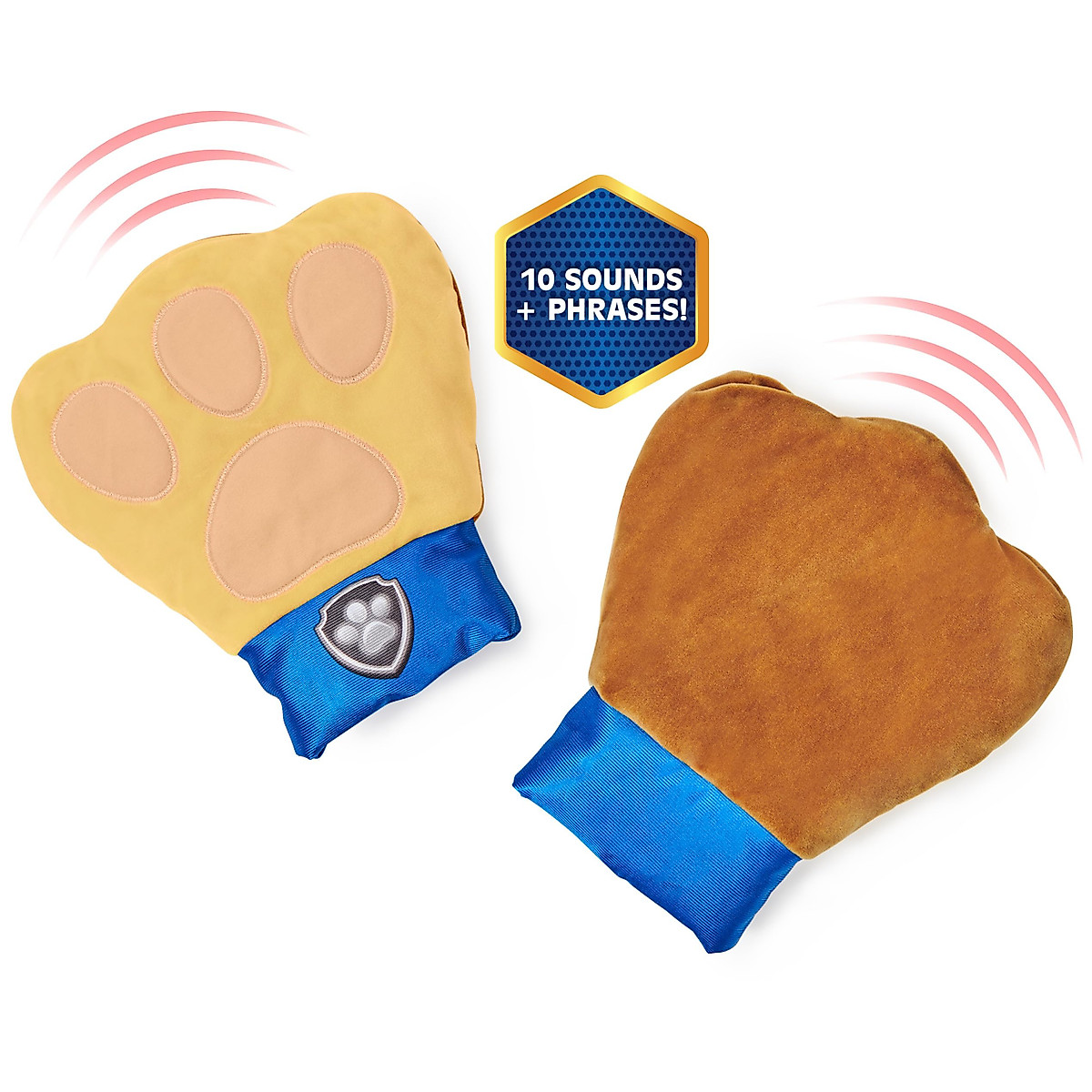 Paw Patrol, Chase Hero Paws Role Play Plush Toy with 10 Sounds and Phrases, Pretend Play Costume for Kids Ages 3 and up