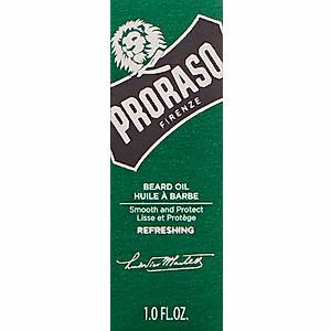 Proraso Beard Oil for Men to Tame, Smooth and Condition Beard Hair - Refreshing,1 Fl Oz (Pack of 1)