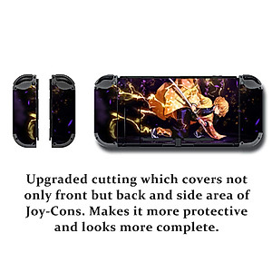 GilGames Skin Cover Decals for Nintendo Switch, Vinyl Stickers Protector Wrap Full Set Protective Faceplate Console Dock