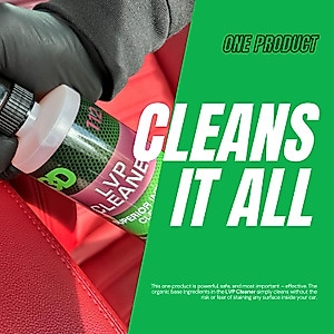 3D LVP Interior Cleaner - Removes Dirt, Grime, Grease, Oil & Stains from Leather, Vinyl & Plastic - Great for Seats, Steering Wheels, Door Panels, Dashboards - Car, Office, Home Use - 1 Gallon