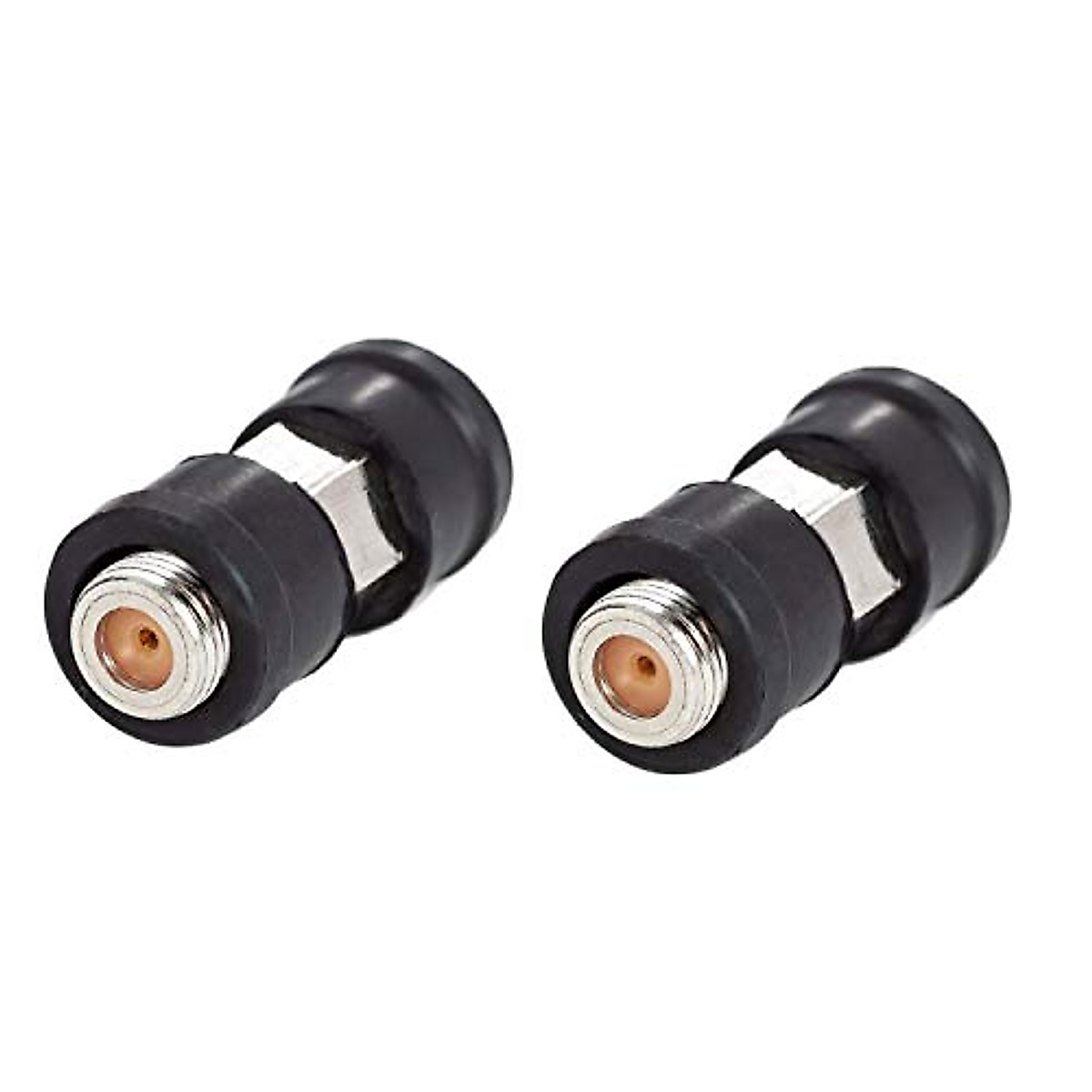 Ancable Coaxial Cable Connector, 2-Pack F Female RG6 Coax Coupler Connector, F Female to Female Extension Connector for Indoor Outdoor Coax Cable, Dish Network, Antenna, Satellite Receiver