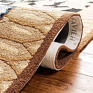 SAFAVIEH Chelsea Collection Runner Rug - 2'6" x 10', Black & Brown, Hand-Hooked French Country Wool, Ideal for High Traffic Areas in Living Room, Bedroom (HK301A)