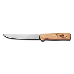 Dexter Russell 21945-6 Traditional (01255) Boning Knife, 6", wide, stiff, stain-free, high-carbon steel, beech handle‍​​‌‌​​‍​​‌‌‌‌​‍​‌​​‌​‍​​‌‌‌‌‍​​‌‌‌‌‍​​‌‌​​‍​​‌‌‌‌‍​​‌​‌‌‍​​​‌‌‌‍​​‌‌​​‍​​‌​‌
