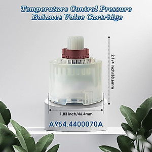 Dreyoo Pressure Balance Cartridge Replacement, Compatible with A954.4400070A American Standard R110/R115 for Bath Tub and Shower Single Lever Faucets Handle Valves