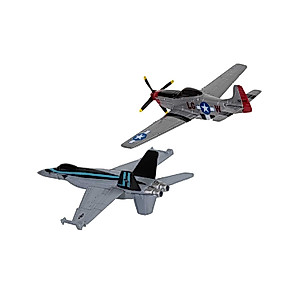 Corgi Top Gun Maverick's F/A-18 Hornet & P-51D Mustang Fit The Box Aircraft Display Models CS90683