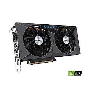 GIGABYTE GeForce RTX 3060 Eagle OC 12G Graphics Card, 2X WINDFORCE Fans, 12GB 192-bit GDDR6, GV-N3060EAGLE OC-12GD Video Card (Renewed)