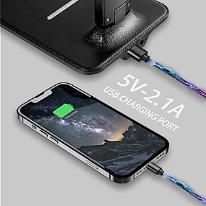 Xicyole Desk lamp,LED Lamp with Wireless Charger,USB Charger Port,Touch Control,3 Color Modes,5 Brightness Levels,Eye-Protecting Table Lamp,Led Lights for Bedroom,Home,Office,Black