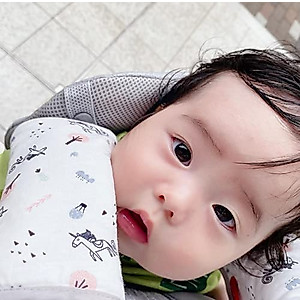 【angelette】Baby Carrier Reversible Sucking Pads/Car Seat Strap Covers/Stroller Belt Covers/Drool Pads/Teething Pads (Unicorn)