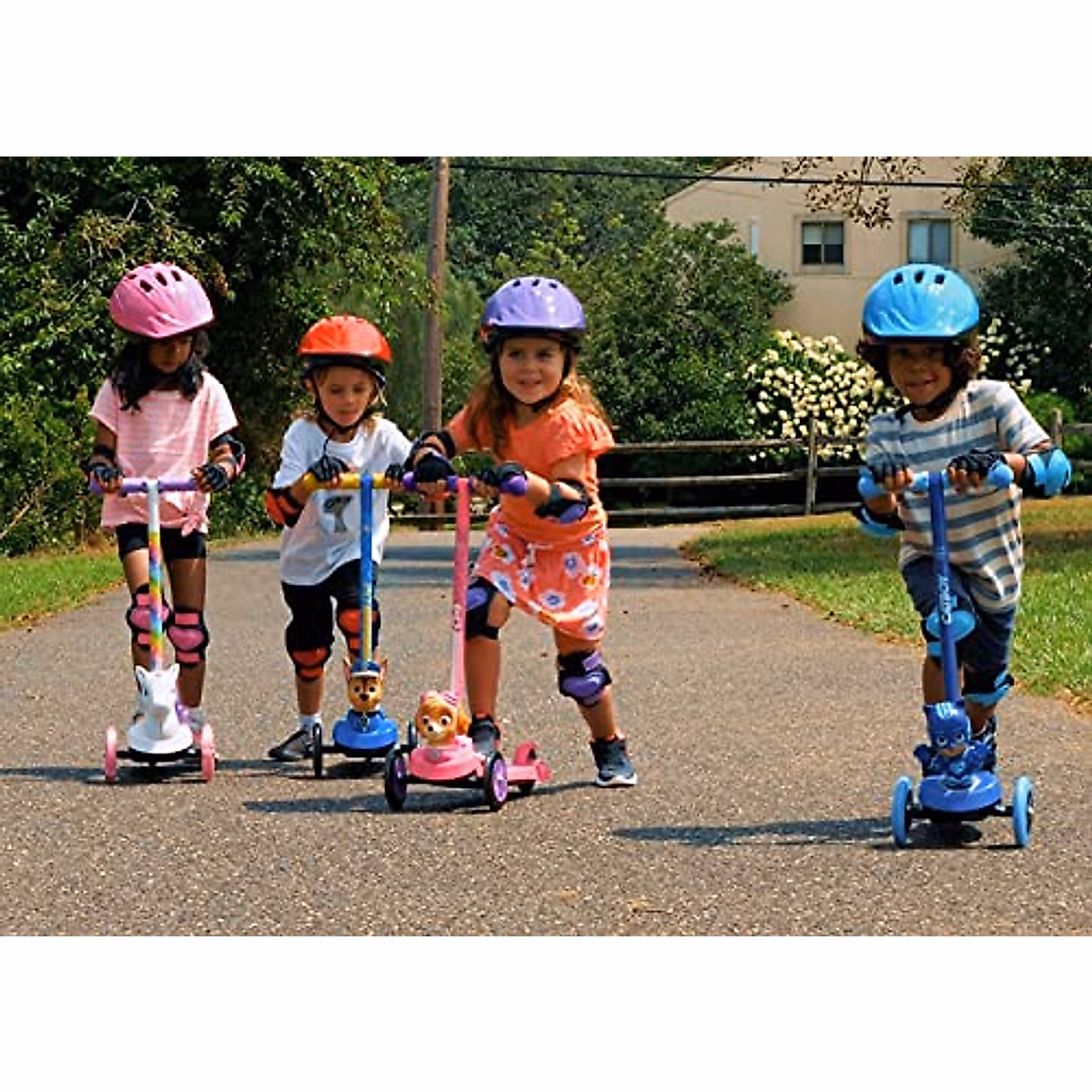 Paw Patrol Chase Self Balancing Scooter - Toddler & Kids Scooter, 3 Wheel Platform, Foot Activated Brake, 75 lbs Weight Limit, for Ages 3 and Up