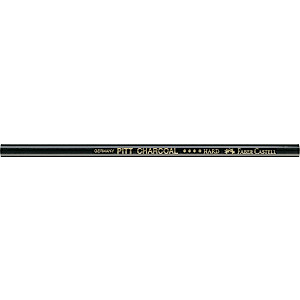 Faber-Castell PITT Charcoal Pencil Supreme Artist Quality, Grease and Oil Black Hard