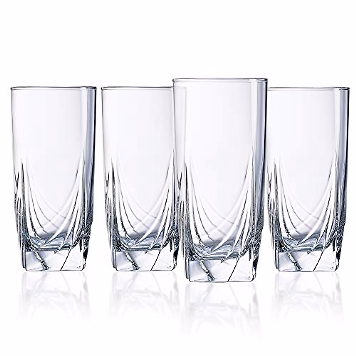 Luminarc 16.5 Ounce Ascot Cooler Glass, Set of 4, Tall, Clear