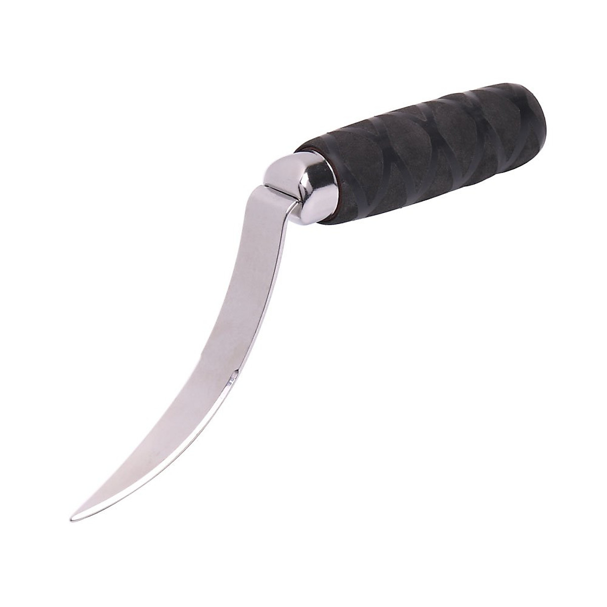 1 Piece Coconut Cutter Tool, Coconut Deflavoring Stainless Steel Knife with Wooden Handle and Non-Slip Handle Sleeve for Kitchen Family