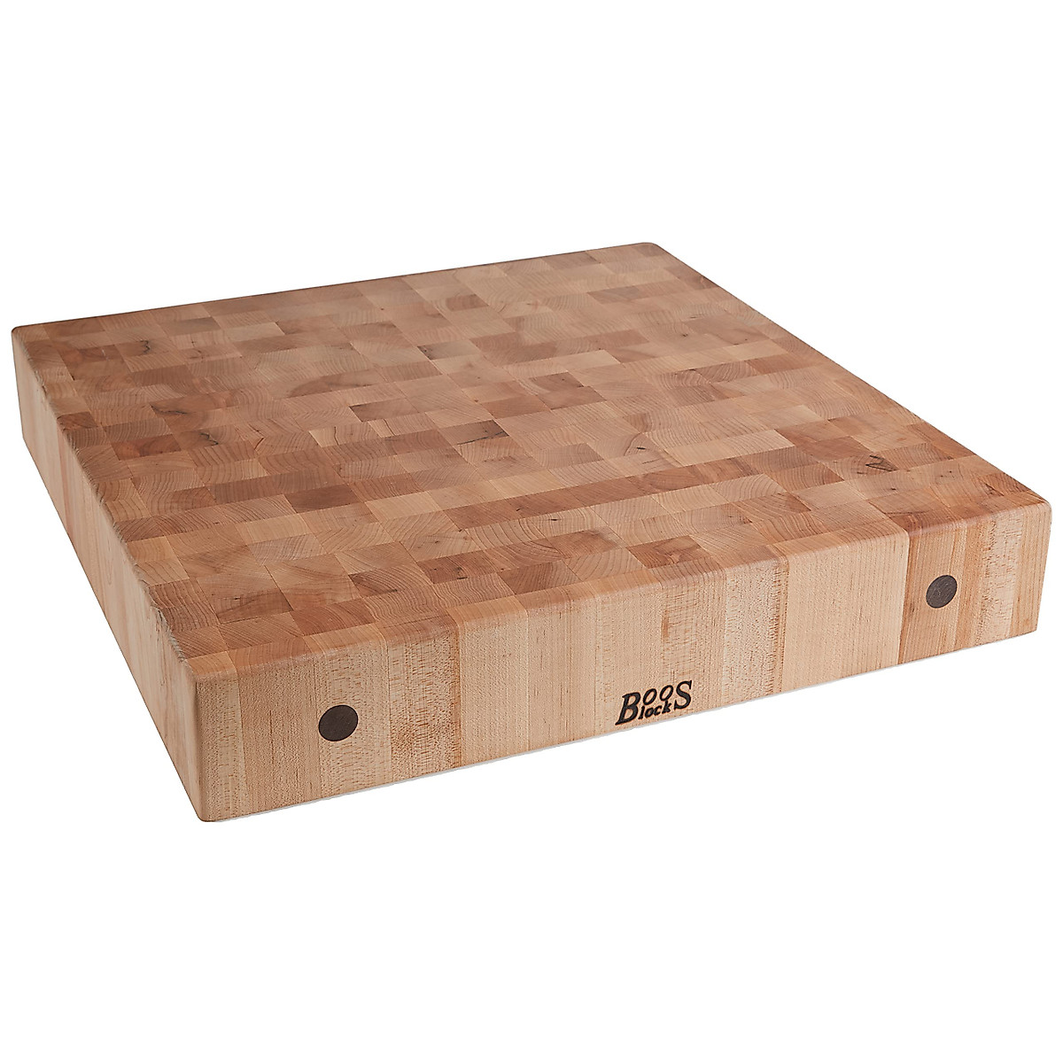 John Boos Block CCB24-S Classic Collection Maple Wood End Grain Chopping Block, 24 Inches x 24 Inches x 4 Inches