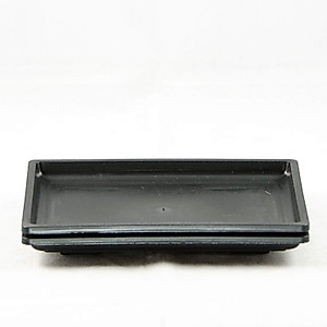 Sala Garden 2 Rectangular Black Plastic Humidity Drip Tray for Bonsai Tree VG #PKR08