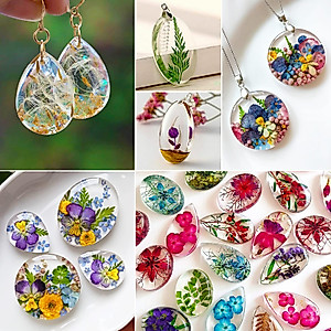 Resin Jewelry Molds, Jewelry Molds for Resin Casting, Silicone Molds for Epoxy Resin, Jewelry Molds Pendant Mold for DIY Gem Cabochon Pendant, Earring, Necklace Jewelry Making