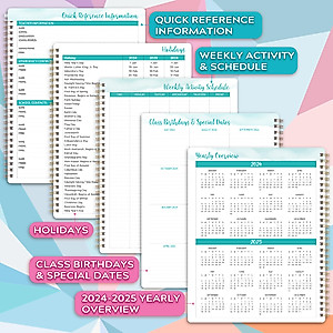 2024-2025 Teacher Planner - Teacher Lesson Planner 2024-2025, July 2024 - June 2025, 8" x 10", Weekly & Monthly Lesson Plan Book for Teachers