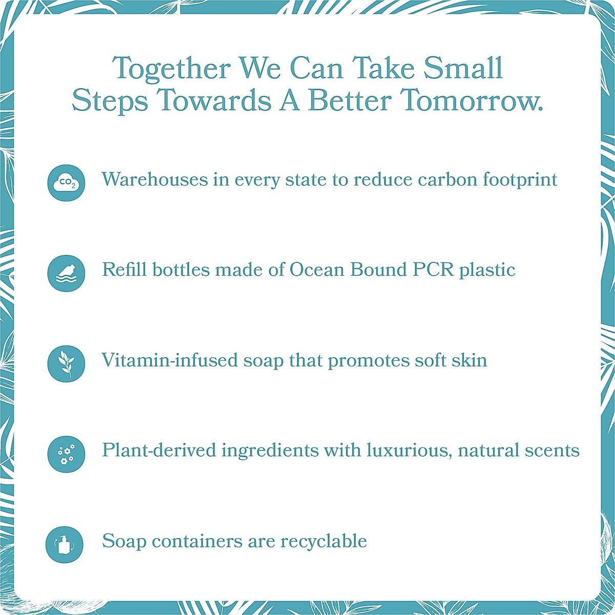 ZYFE Vitamin Hand Soap Refill - Liquid Hand Soap - Natural Plant Derived Moisturizing Handsoap with Essential Oil Fragrance Coconilla Key - Soft Hand Wash for Kitchen & Bathroom - Lush Soft Soap 64oz