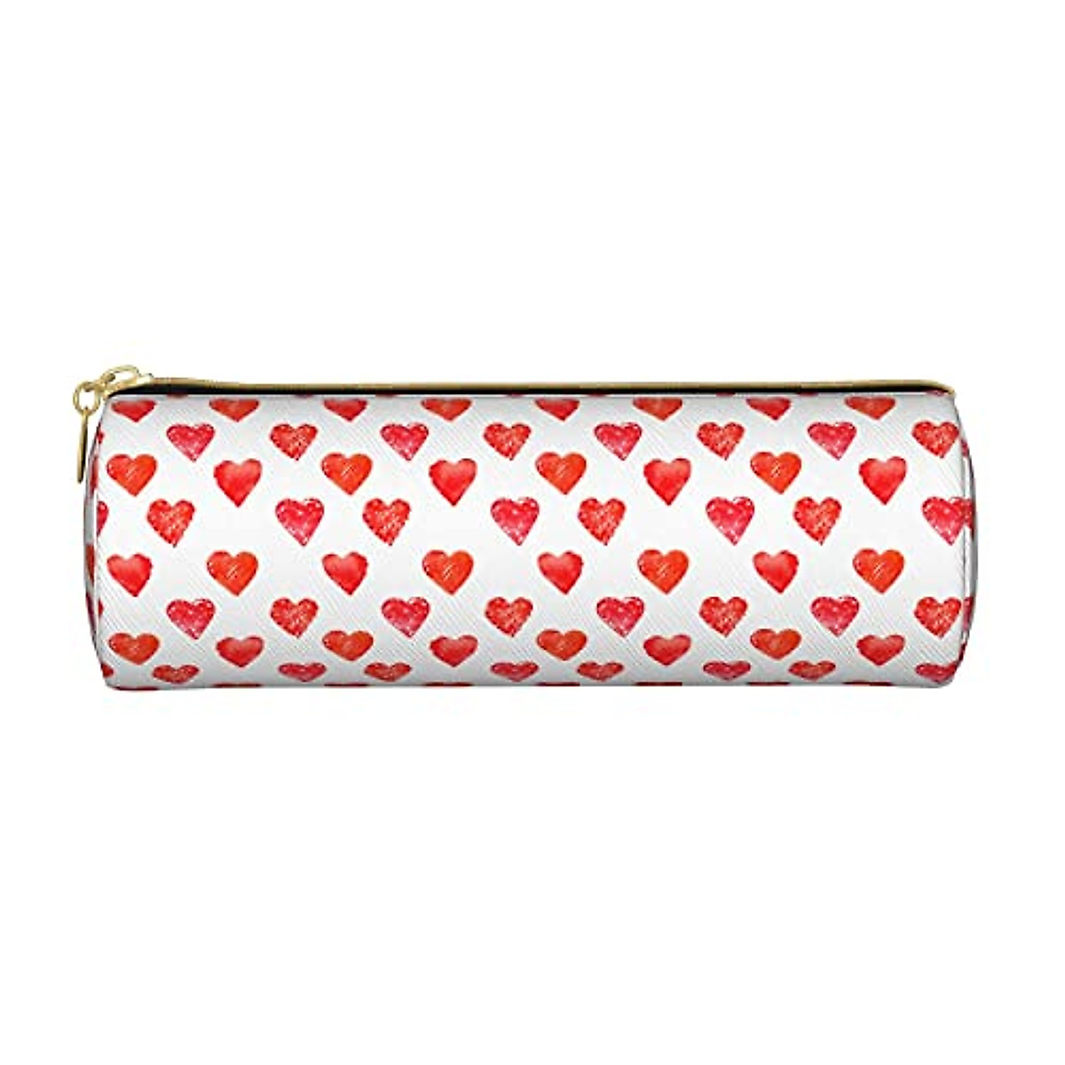 Love Heart Pencil Case Women Pen Pouch Simple Carrying Box for Adult With Smooth Zipper Durable Lightweight for Office Organizer Storage Bag