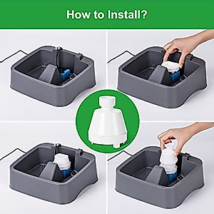 Replacement Filter Housing Compatible with Drinkwell, Pagoda, Avalon, Butterfly, Sedona, Seascape, Creekside, Seaside Pet Water Fountain, ZEKIRY Dog Water Fountain Filter Housing