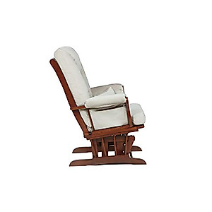 AFG Furniture Alice Glider Chair & Ottoman with Pillow, Espresso (Model: AlicePillow)