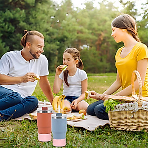 2Pcs Silicone Boot Sleeve for Stanley 40oz Quencher Adventure & IceFlow 30oz 20oz, Protective Water Bottle Bottom Sleeve Cover, Stanley Tumbler Cup Accessories, Pink