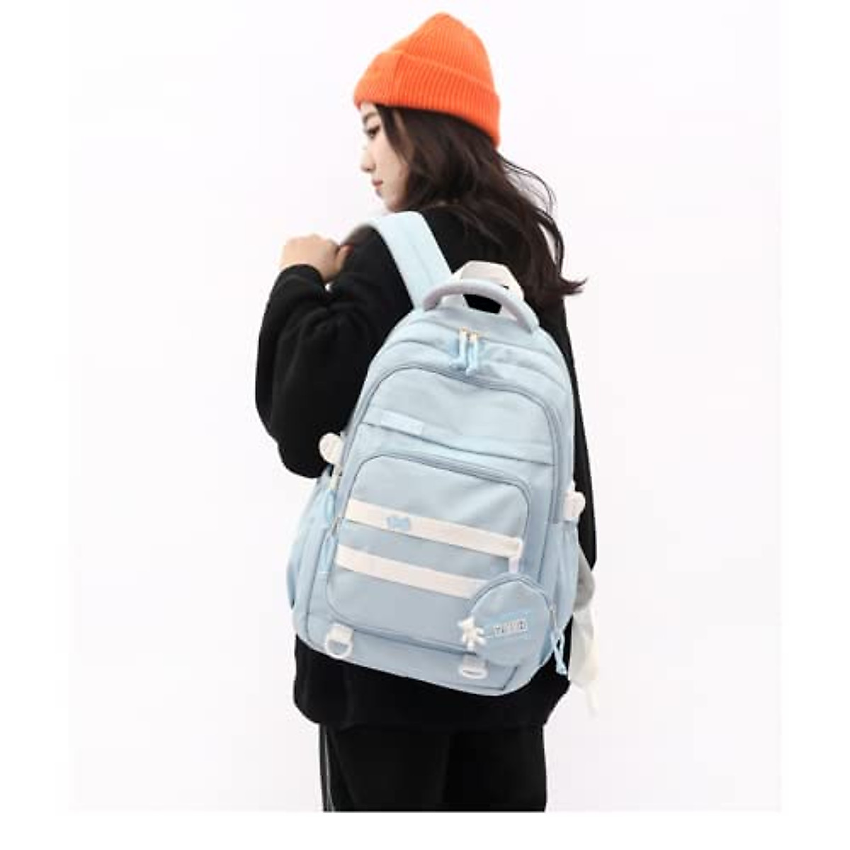 RRRWEI Backpack for Girls 15.6 Inch Laptop School Bag Kids Elementary College Backpacks Large Bookbags for Teen Girls (blue)