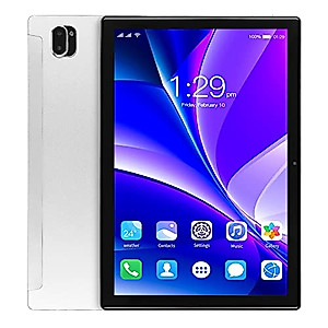 GLOGLOW Gaming Tablet, Dual Camera 5G WiFi 10.1 Inch FHD 6GB RAM 128GB ROM HD Tablet Octa Core CPU for School (US Plug)