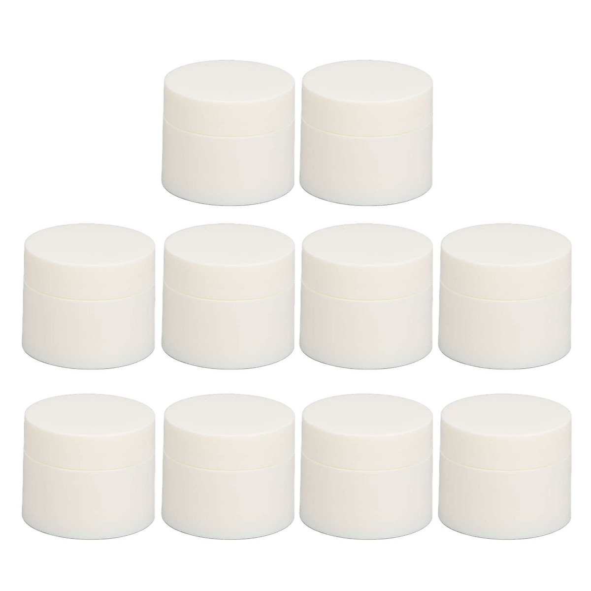 10Pcs Empty Cream Jars, Portable Refillable Leak Proof Cosmetic Cream Jar for Face Cream Lotion