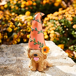 Original Doodle Gnome - Garden Gnomes Outdoor Dog Statue, Garden Décor, Cute Garden Sculptures & Statues