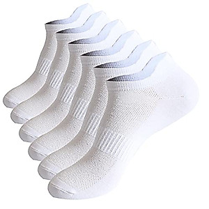 Dirk41 Not Matching Socks Sports Casual Solid Color Breathable And Sweat Absorbing Thin Socks Girls Socks Size 13-1 (White, M)