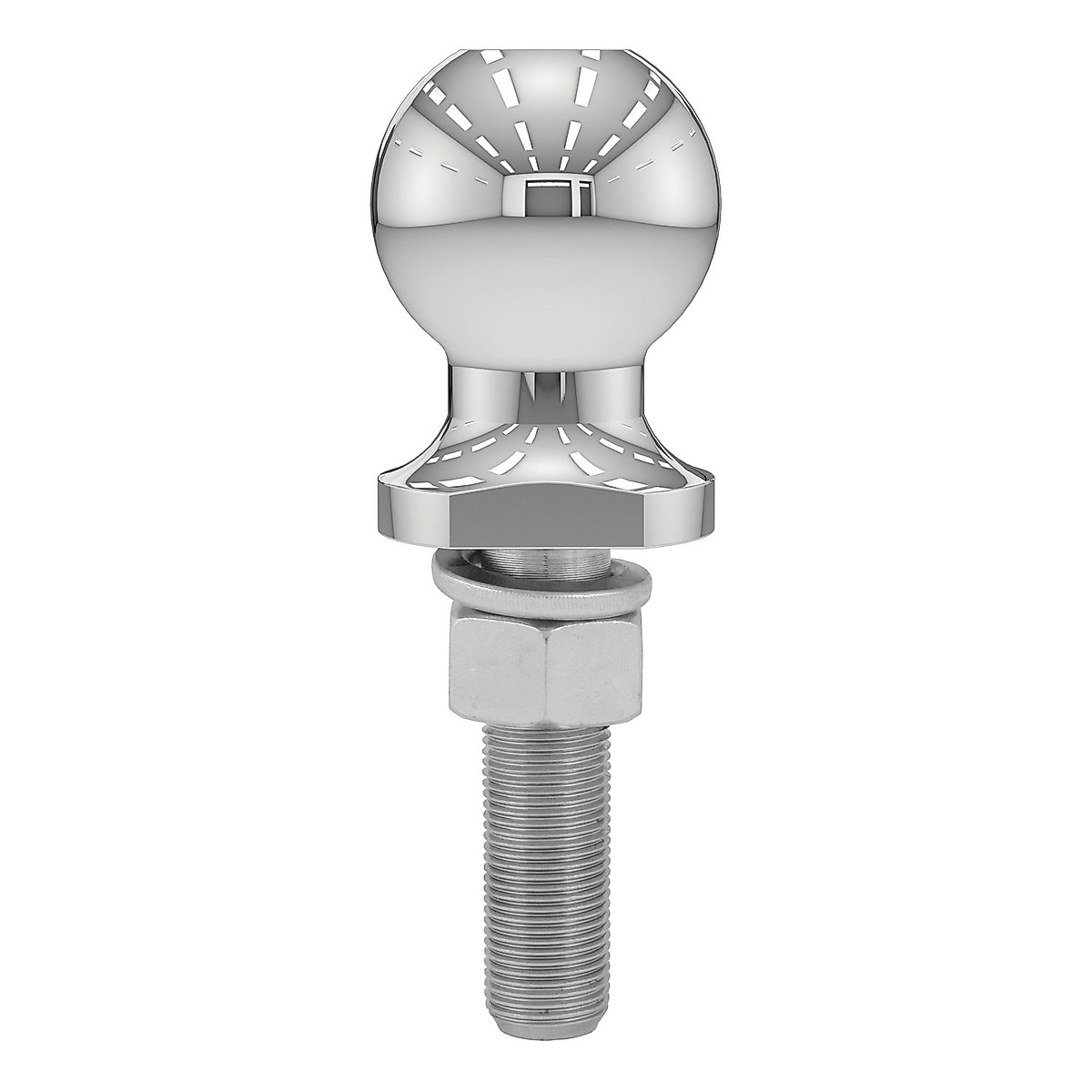 CURT 40019 Chrome Trailer Hitch Ball, 3,500 lbs, 2-Inch Diameter, 3/4 x 3-Inch Shank