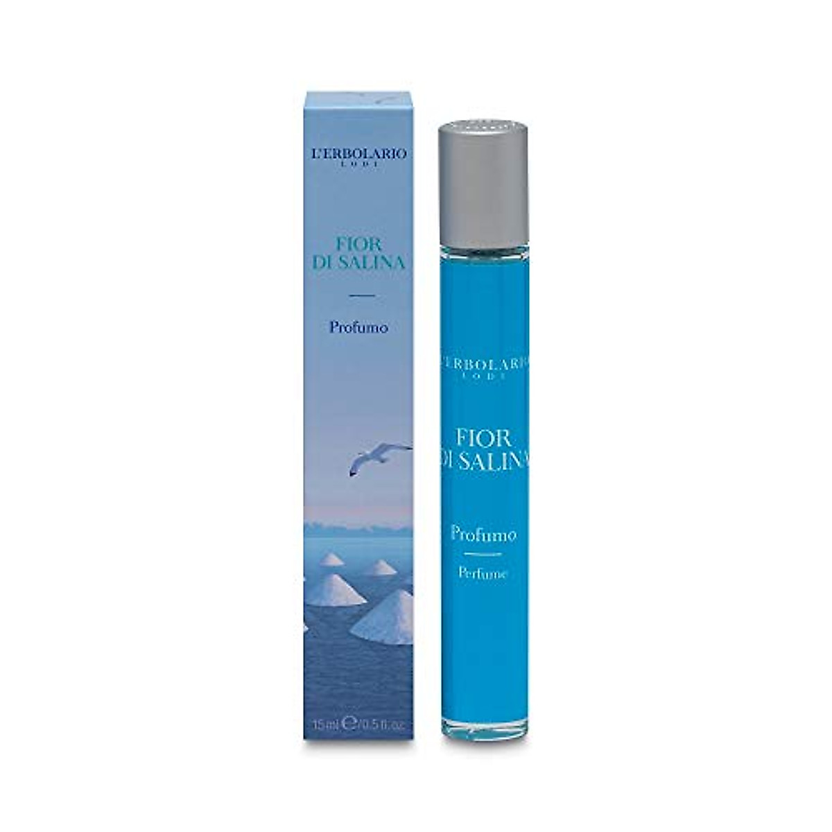 L'Erbolario Fior Di Salina - Citrus Aromatic Fragrance For Women And Men - Launched In 2018 - Citrus And Aromatic Scents Of The Mediterranean Coast - Dermatologically Tested - 0.5 Oz EDP Spray