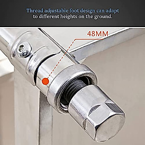 Business Hotel Kitchen Work Catering Table, Kitchen Work Table Stainless Steel Kitchen Prep Food Commercial Grade Metal Scratch Resistent Workbench with Adjustable Table Toot Rack (Size : 80x40x80cm