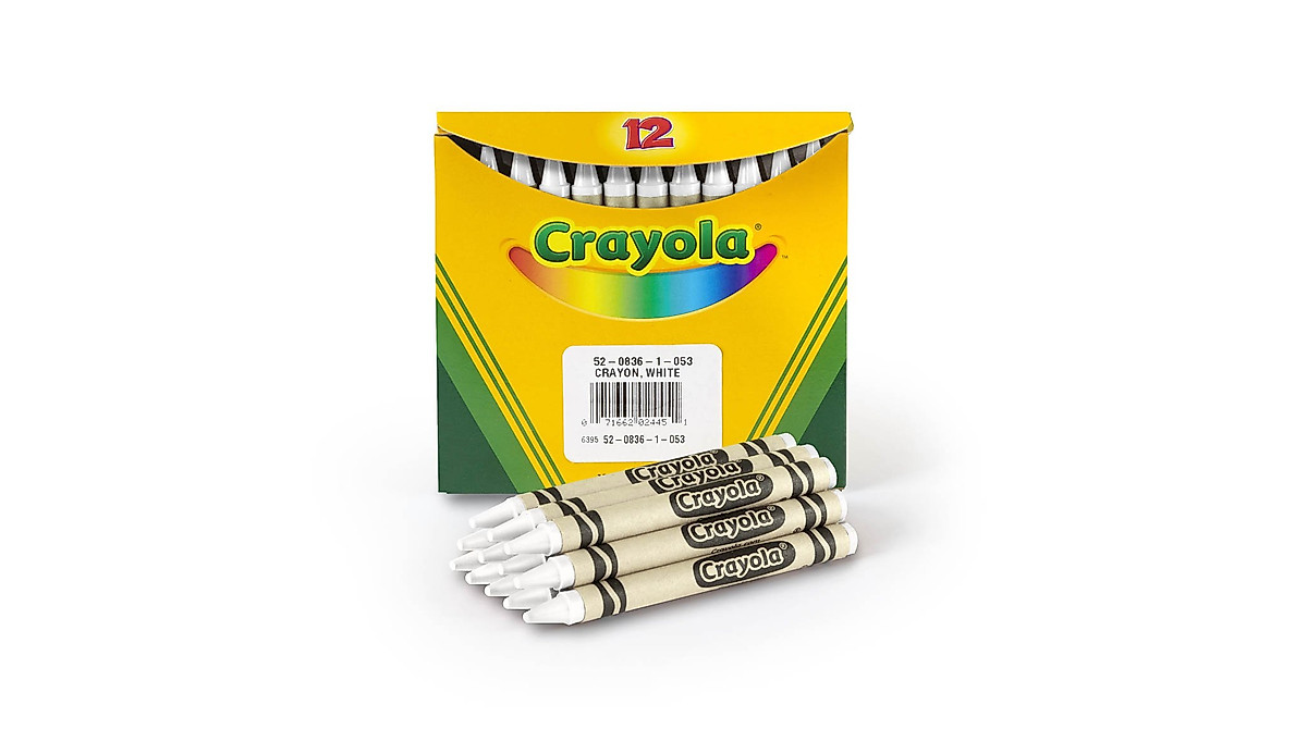 Crayola White Crayons - 12 Count Refill for Arts & Crafts