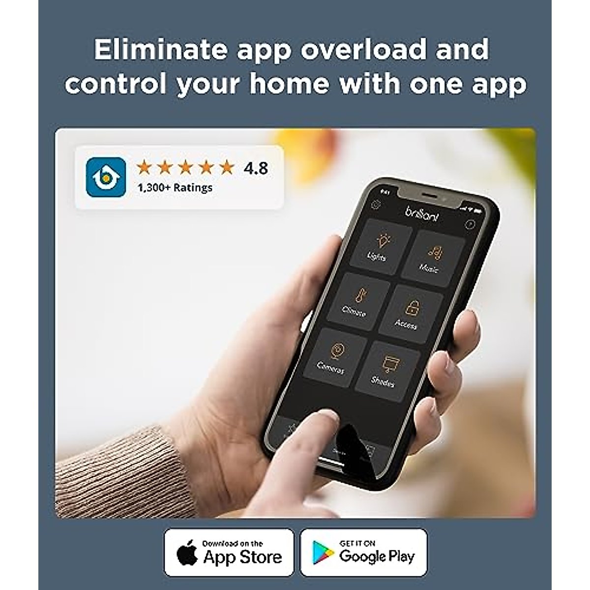 Brilliant Smart Home Control (3-Switch Panel) — Alexa Built-In & Compatible with Ring, Sonos, Hue, Google Nest, Wemo, SmartThings, Apple HomeKit — In-Wall Touchscreen Control for Lights, Music, & More