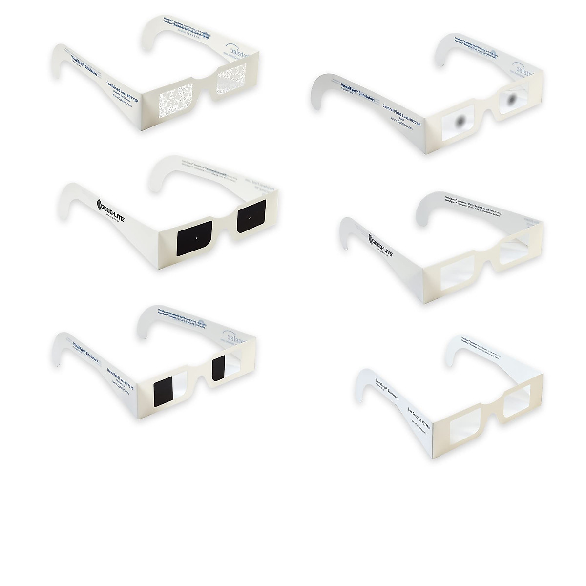 VisualEyes Vision Simulator Glasses Set