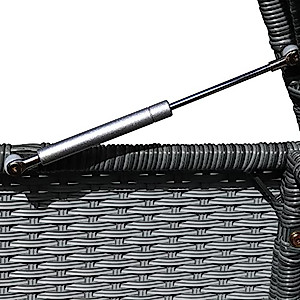 DHPM 10-Piece Half-Moon Sectional Patio Furniture Set Curved Outdoor Sofa with Tempered Glass Round Coffee Table, Light Gray