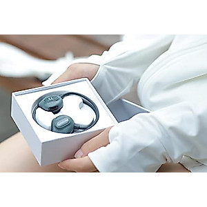 UlLife Me-300S: Lightest Foldable Bone Conduction Headphones, Waterproof Open-Ear Bluetooth Sport Headphones, Wireless Earphones for Workouts and Running, Built-in Mic, with Ear Hooks (Red)