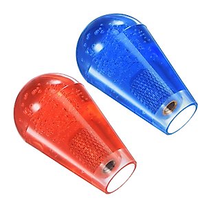 uxcell Ellipse Oval Joystick Head Rocker Ball Top Handle Arcade Game Replacement Red Blue